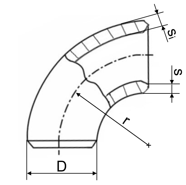 Rohrbogen 90°, 3D – Nolte Edelstahl Hattingen | Armaturen ...